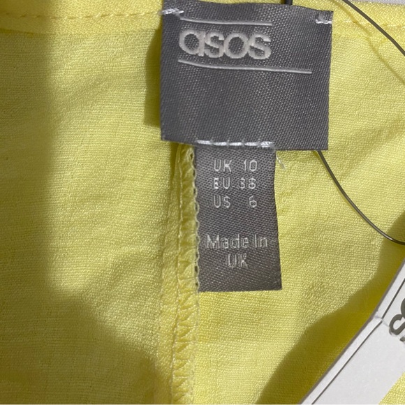 ASOS | Tops | Nwt Asos Twist Front Summer Short Sleeve Top Size 6 ...